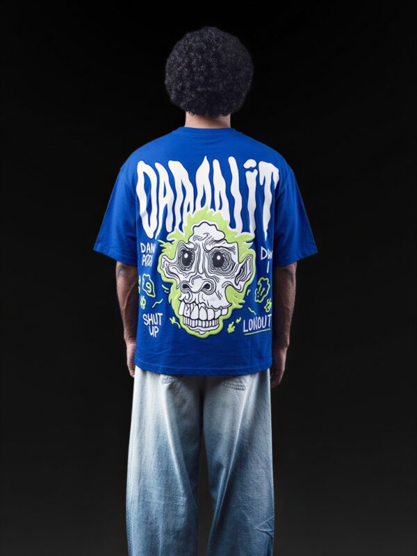 CHAOS – Royal Blue Oversized T-Shirt - lokoutwear.com